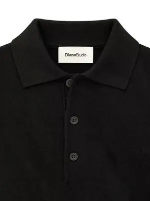 DIANA STUDIO Button-up Long-sleeve Polo Shirt