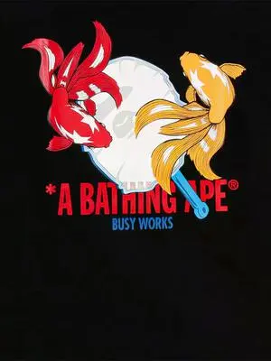 A BATHING APE Goldfish Scooping T-shirt - Black