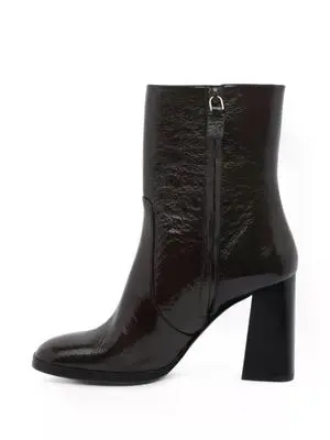 STUART WEITZMAN Crinkled-finish Ankle Boots