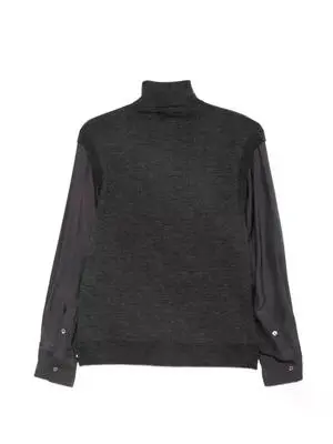 P.a.r.o.s.h Lwynford Roll-neck Panelled Sweater