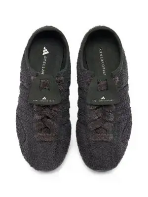 Adidas X Stella Mccartney Fleece-texture Logo-print Sneakers