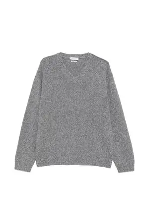 DANIELE FIESOLI V-neck Knitted Sweater - Grey