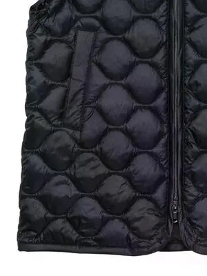 LUISA CERANO Quilted Hooded Gilet - Blue