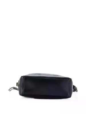 Prada Logo Camera Bag Embossed Leather Small Crossbody Bag