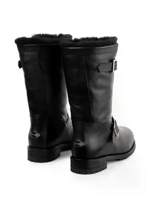 JIMMY CHOO Biker Mid Buckle-strap Boots