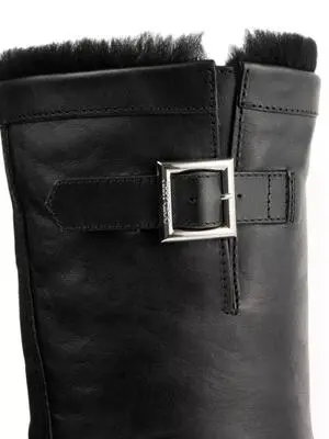JIMMY CHOO Biker Mid Buckle-strap Boots