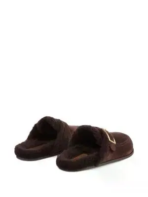 JIMMY CHOO Biker Buckle-strap Mules
