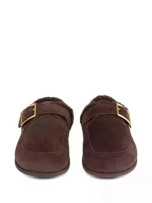 JIMMY CHOO Biker Buckle-strap Mules
