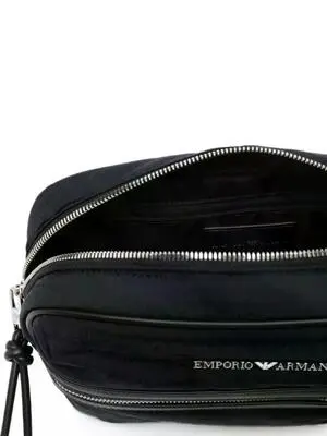 Emporio Armani Logo-print Zip-fastening Shoulder Bag