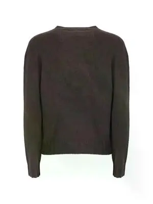 OLIVER LATTUGHI Ribbed-knit Sweater - Brown