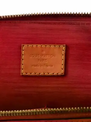 LOUIS VUITTON Alma Handbag Monogram Vernis Pm Satchel - Red