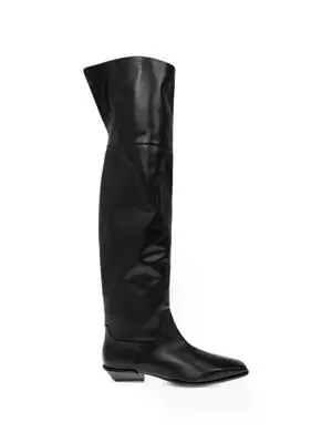 Paris Texas Bettina Square-toe Boots - Black