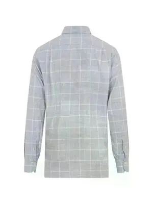 Kiton Check-pattern Flap-pocket Shirt