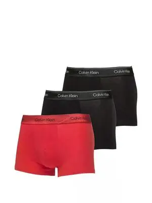 Calvin Klein Logo-waistband Trunks - Red