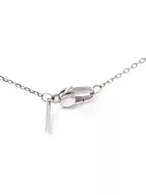 Gucci Icon Twirl 18k White Gold With Diamonds Necklace - Silver
