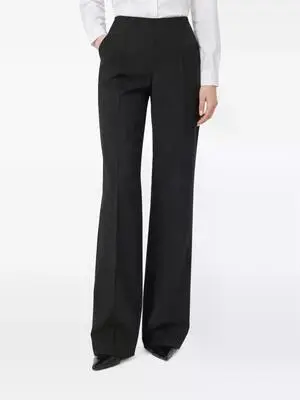 Max Mara Pressed-crease Tailored Trousers - Black