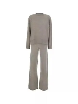 Soft Goat Fine-knit Cashmere Tracksuit - Neutrals