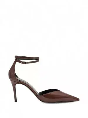 NOTABENE Sax Pointed-toe Ankle-strap Heeled Pumps - Brown