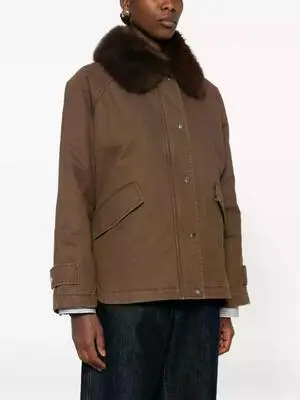 Marc O'polo Faux-fur Collar Cotton Jacket
