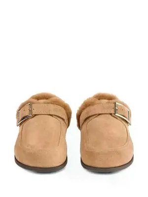 JIMMY CHOO Biker Buckle-strap Mules