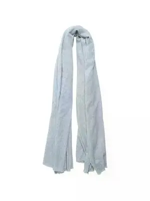 Comme Des Garçons X William Welstead Contrast-stitch Frayed Scarf - Grey