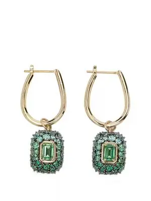 SWAROVSKI Sublima Octagon-cut Drop Earrings - Gold