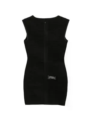 Herve Leger Bella Mini Dress - Black