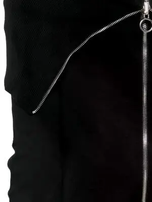 SEMICOUTURE Off-shoulder Zip-back Cardigan