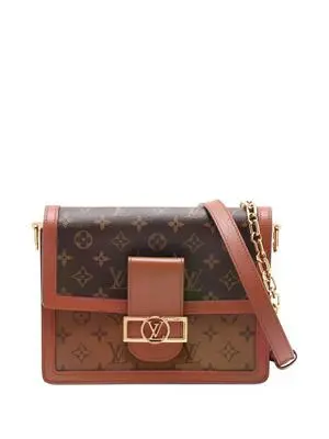 LOUIS VUITTON 2021-2026 Monogram Reverse Dauphine Mm Satchel - Brown