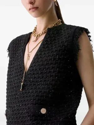 Liu Jo Fringed Detail Waistcoat