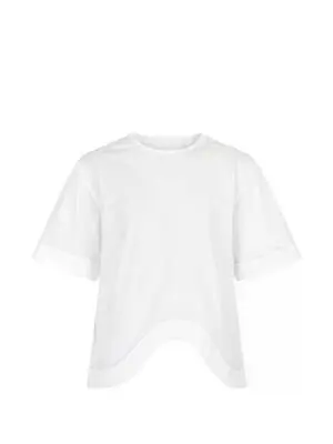 NICCOLO PASQUALETTI Onda Curved-hem T-shirt - Blue