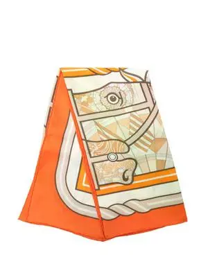 Hermès 2000-2026 Quadrige Silk Scarf 70 Scarves - Orange