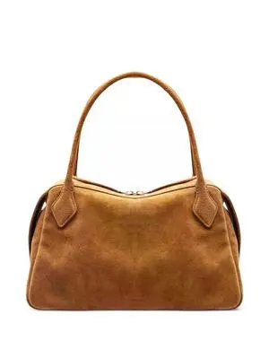 MINOBOSSI Medium Adele Suede Tote Bag - Brown