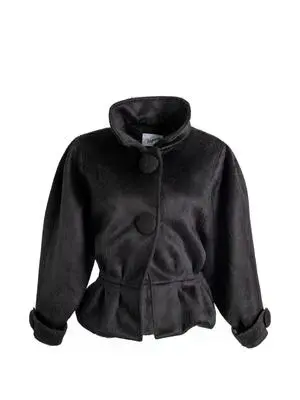 Vaquera Button-up Peplum Jacket - Black