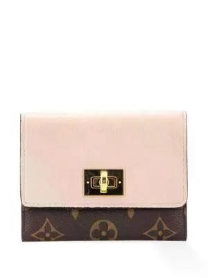 LOUIS VUITTON Victorine On My Side Wallet Leather And Monogram Canvas Small Wallets - Neutrals