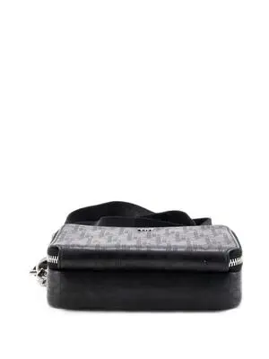 Dior Double Zip Pouch Oblique Galaxy Leather Crossbody Bag