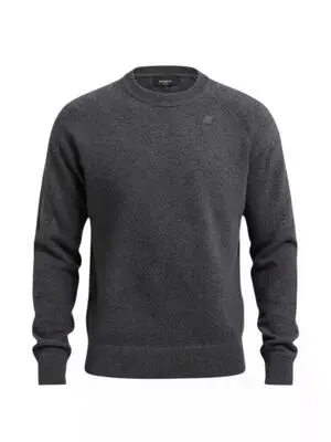 K-WAY Raglan-sleeve Crew-neck Sweater - Grey