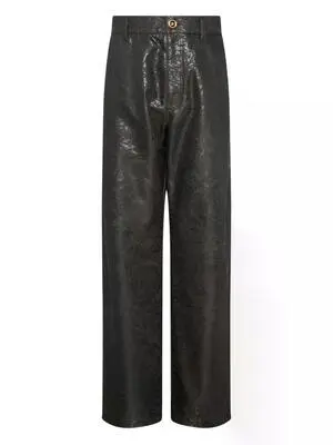 Versace Floral Trousers - Grey