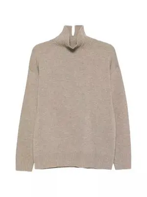 Seventy High-neck Knitted Sweater - Neutrals