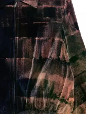 TAAKK Hand-bleached Velvet Zip Jacket