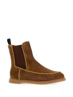 Fratelli Rossetti Shearling-trim Suede Cheseal Boots