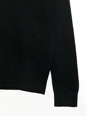 Alpha Studio Crew-neck Long-sleeve Sweater - Black