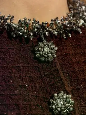 SELF-PORTRAIT Embellished Boucle Mini Dress