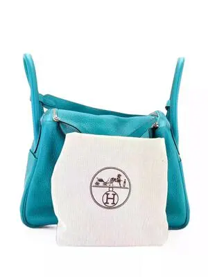 Hermès Lindy Bag Clemence 30 Shoulder Bag - Blue