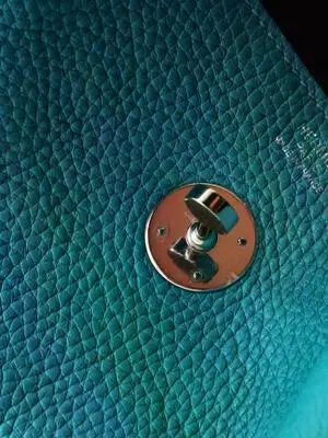 Hermès Lindy Bag Clemence 30 Shoulder Bag - Blue