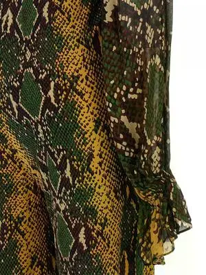 Diane Von Furstenberg Lucia Python-print Jumpsuit