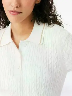 Lacoste Cable-knit Polo Shirt