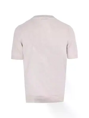 GRAN SASSO Waffle-knit Short-sleeve T-shirt - Neutrals