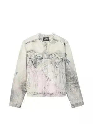 Camper Distressed-effect Denim Jacket - Grey