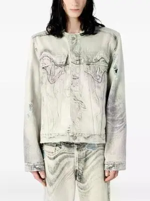 Camper Distressed-effect Denim Jacket